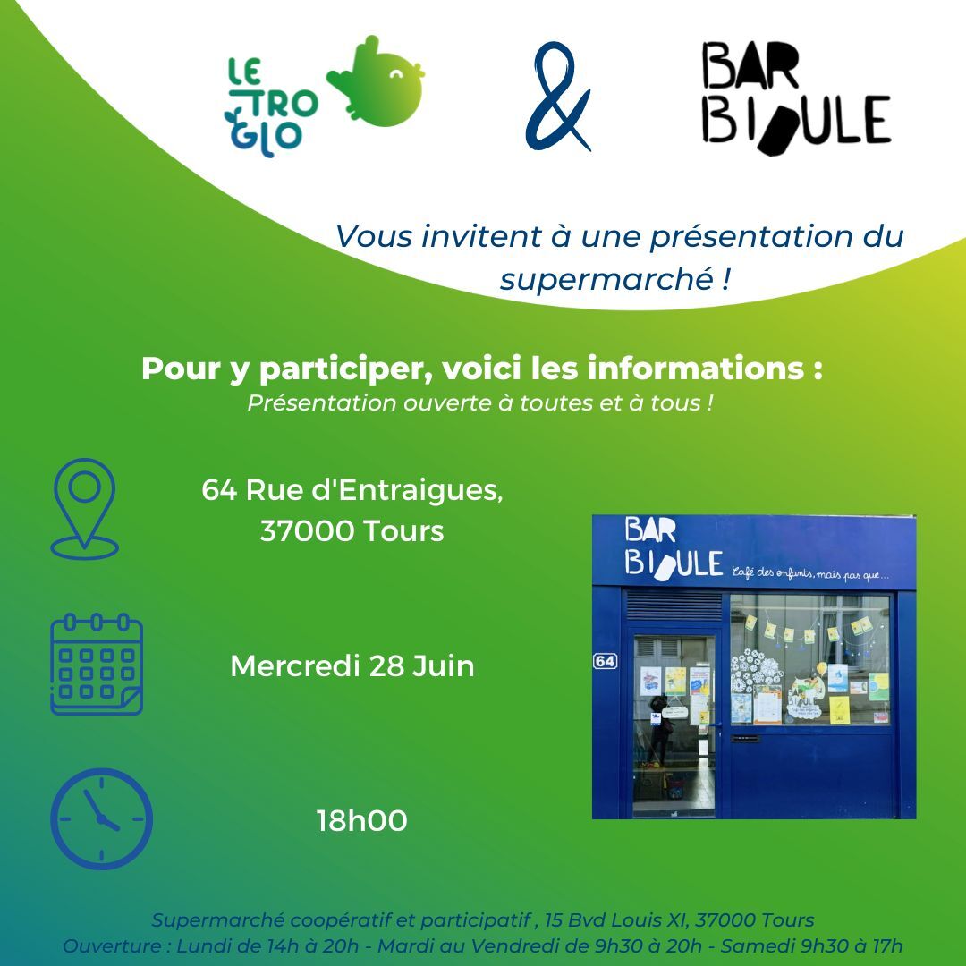 Le Troglo au Bar Bidule - Supermarche Coopératif Le Troglo